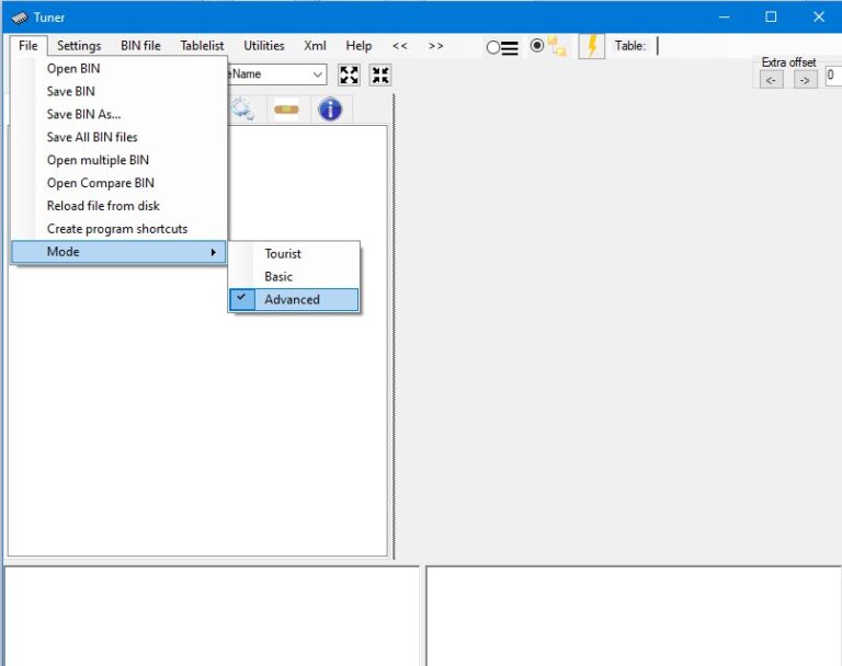 Tuner modes – Universalpatcher